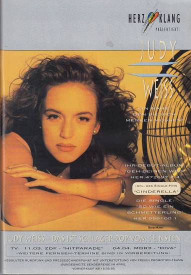 JUDY WEISS zurück im Schlagergeschäft