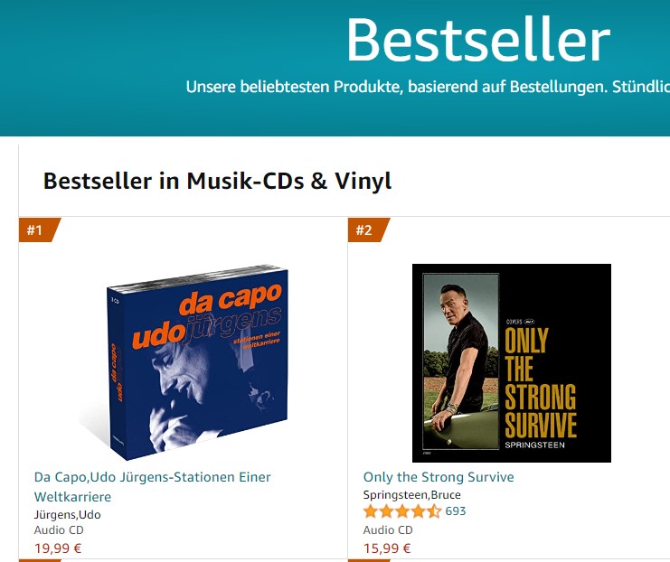 UDO JÜRGENS: Ist die CD-Compilation "Da Capo" auf dem Weg zu einem ...