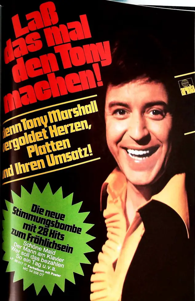 TONY MARSHALL: Ausführliche Biografie aus traurigem Anlass: Die TONY ...