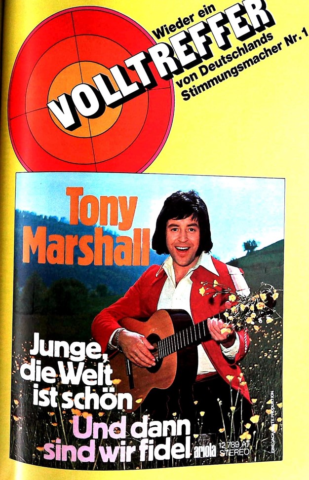 TONY MARSHALL: Ausführliche Biografie aus traurigem Anlass: Die TONY ...