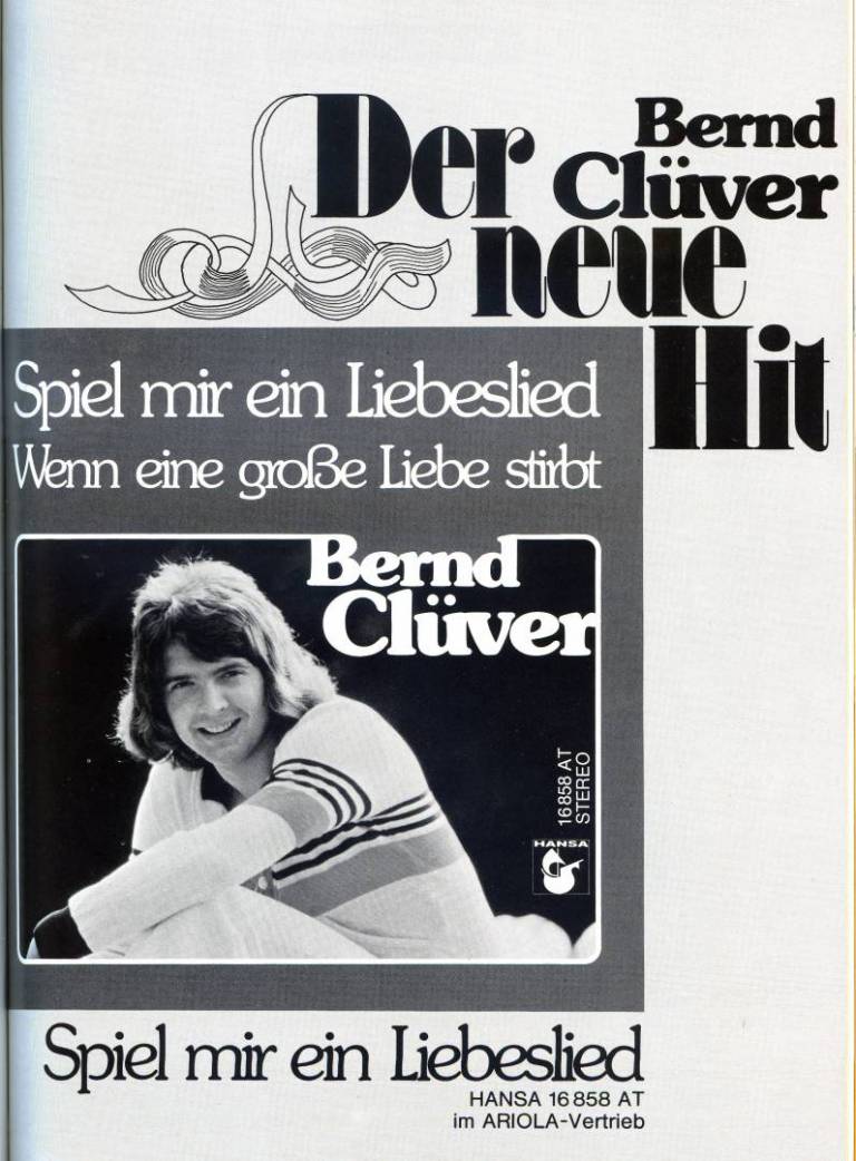 BERND CLÜVER: Zum 75. Geburtstag die große Schlagerprofis-Biografie ...