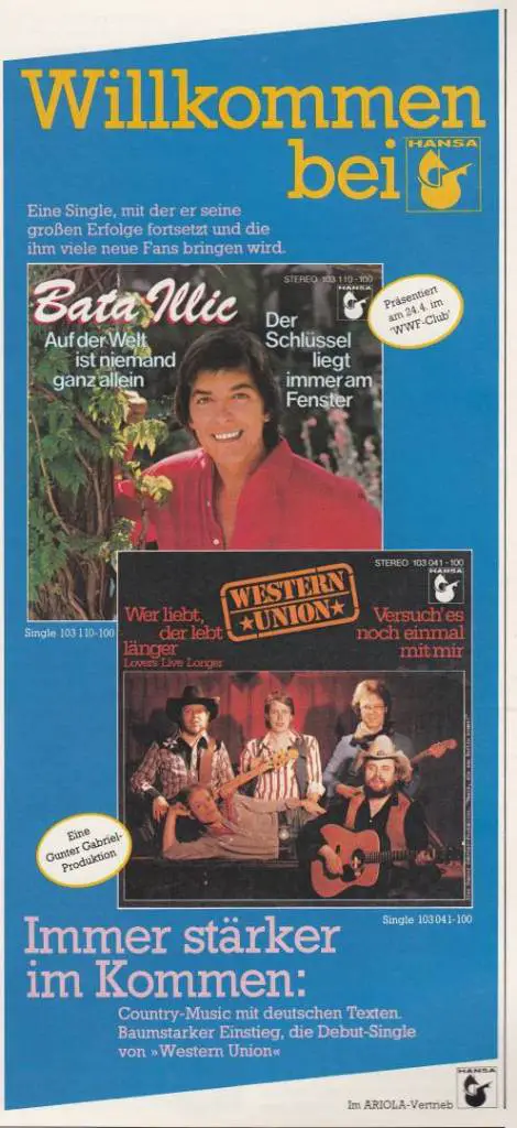 LARRY SCHUBA: Ehemaliger WESTERN-UNION-Sänger nach kurzer schwerer ...