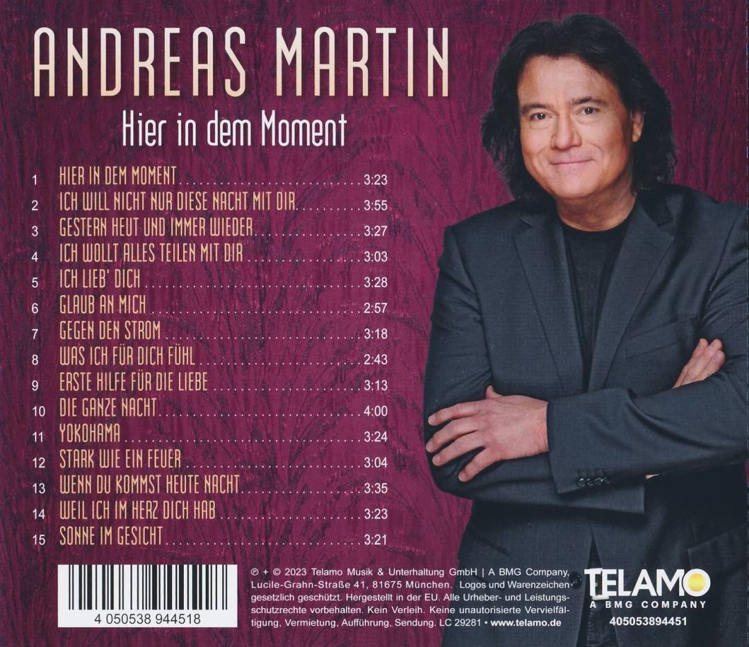 ANDREAS MARTIN: Letztes Album enthält tolle Songs, aber...