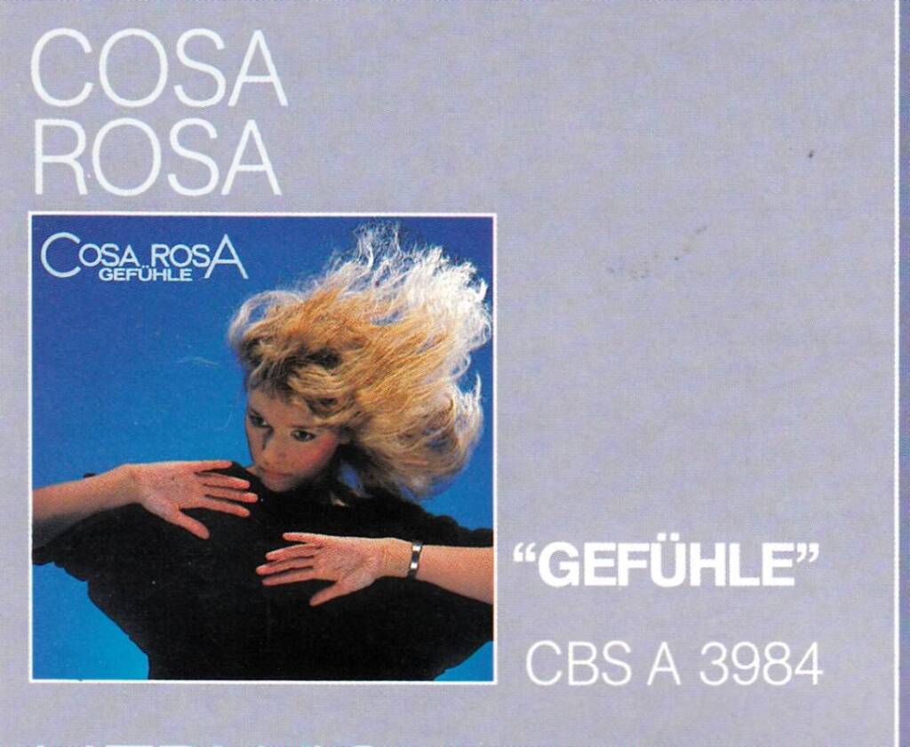 COSA ROSA: ROSA PRECHT vor 35 Jahren verstorben!